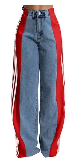 Colorblock High Waist Stretch Denim Pants - Fashion Forward Pick – Bea ...